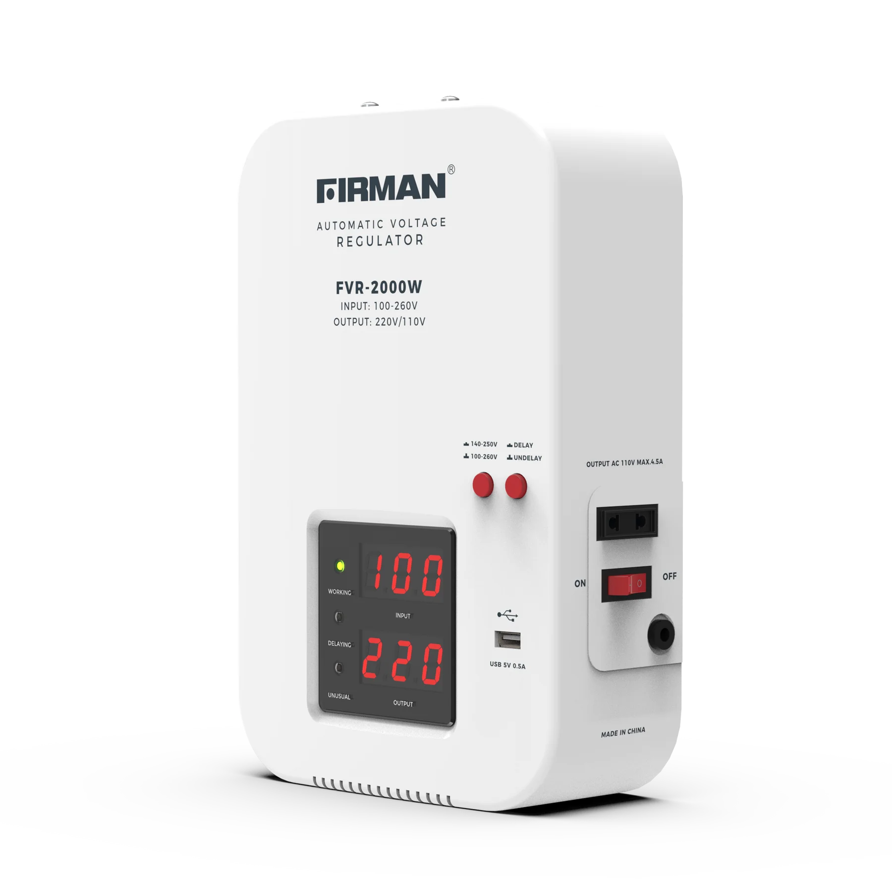 FIRMAN WALL MOUNTED STABILIZER FVR 2000W 2.0KVA