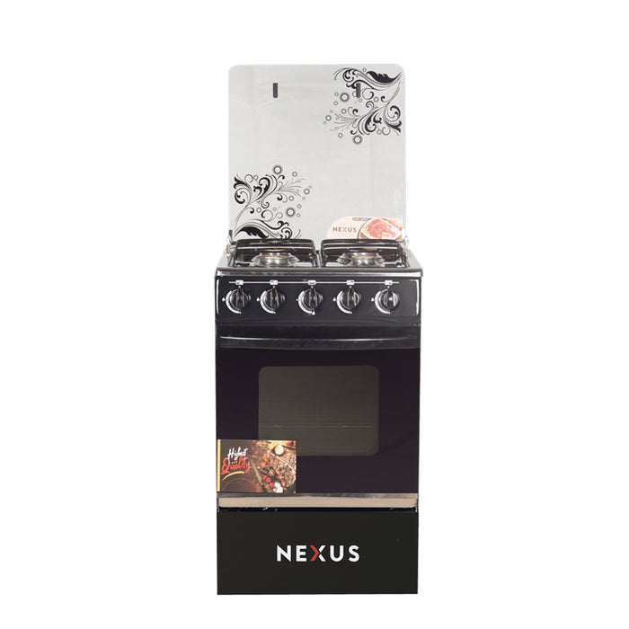 NEXUS GAS COOKER/ NX-5055B(4+0) /WOOD FINISH