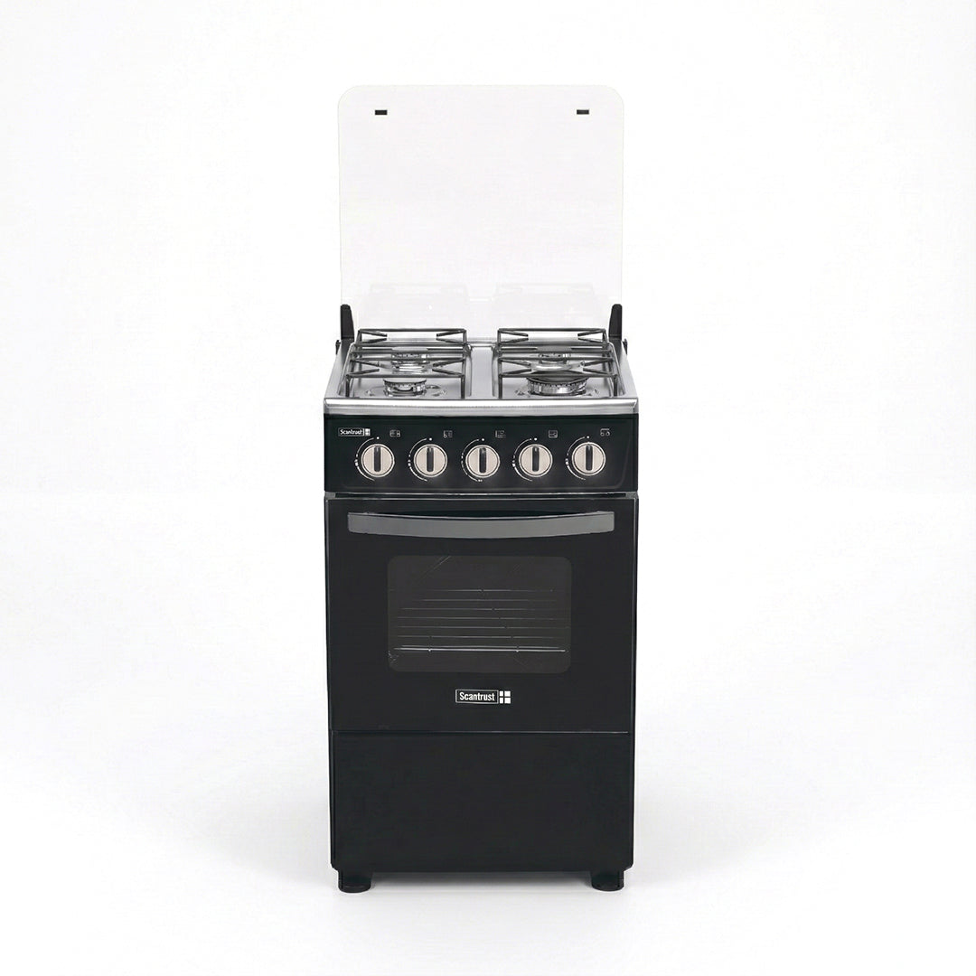 SCANFROST GAS COOKER/50X50/SFC5401B/4GAS/BLACK